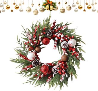 Generic Weihnachtskranz f&uuml;r den Innenbereich, Winterwinter, Kr&auml;nze f&uuml;r Au&szlig;ent&uuml;ren, f&uuml;r Wand, Fenster, Kamin im Innen- und Au&szlig;enbereich