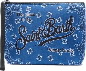 MC2 Saint Barth Femme, Sacs, Bleu, Taille: ONE Size Aline Clutch Bag