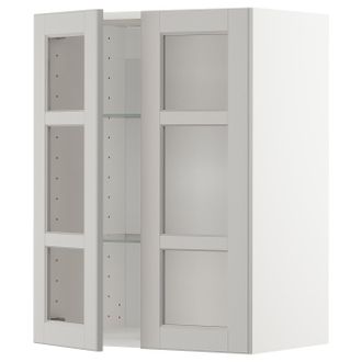 IKEA METOD Wandschrank mit B&ouml;den/2 Glast&uuml;ren