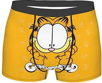DJNGN sous-vêtements pour Hommes pour Garfield, Boxer Doux Extensible Confort Respirant Nouveauté Trunk Shorts Cadeaux pour Hommes garçons