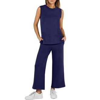 Generic Ensembles de v&ecirc;tements de d&eacute;tente pour femmes deux hauts d&eacute;contract&eacute;s &agrave; manches longues et pantalon long imprim&eacute; v&ecirc;tements de d&eacute;tente deux ensembles n