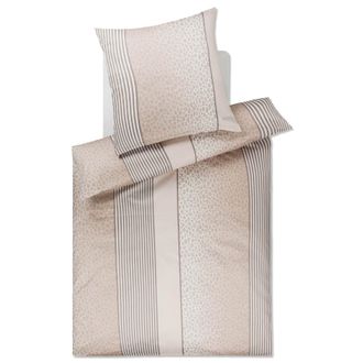 Joop Mako-Satin-Bettwäsche Leo Farbe Cream Größe 240x220+2x80x80