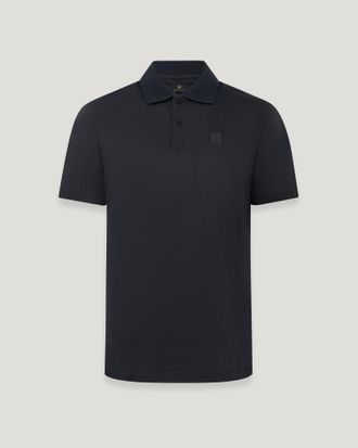 Belstaff Polo Steel Pour Homme Jersey De Coton Bleu Encre Fonc&eacute; 2xl