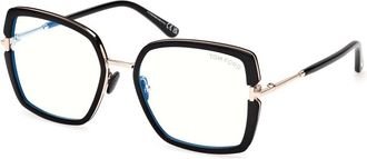 Tom Ford Femme, Accessoires, Noir, Taille: 55 MM Optical Frame