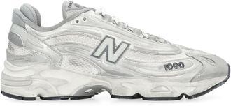 New Balance Mens Sneakers 1000 White Leather Trainers