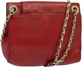 Celine Pre-owned Cuir sacs-celine - Femme - Pre-owned - Rouge - Taille: ONE Size
