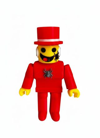 Generico Admin Sammy Figur - Meme Brainrot Italienisch (13 cm) | Offizielle Kollektion Steal & Brainrot | Admin Samy vs Jandel - 3D-bewegliche Figur, handgefer