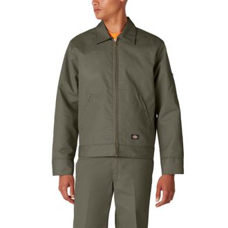Dickies Herren Isolierte Eisenhower Rei&szlig;verschluss Vorne Jacke, Moos, XXL