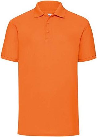 Fruit Of The Loom Polo Homme 65/35 Orange Small, Orange, S