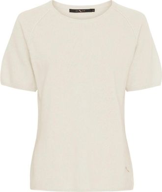 BTF-CPH Kaschmir & Merino T-Shirt - - Knitwear - Damen - Beige - XL