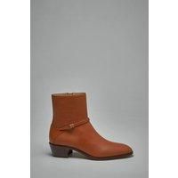 Valentino Pat Ankle Boot in Kidskin