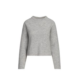 Saison 1865 Pull col rond Baylory en alpaga m&eacute;lang&eacute;