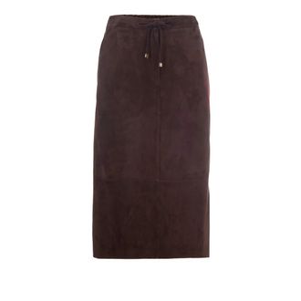 Max Mara Femme, Jupes, Brun, Taille: 36 FR Jupe midi