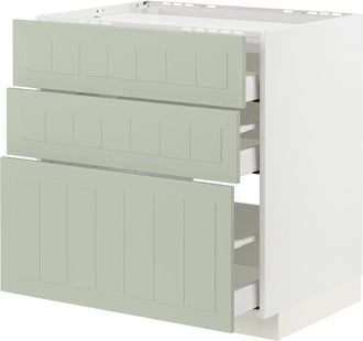 IKEA METOD / MAXIMERA Unterschr.f Kochf/3 Fronten/3Sch