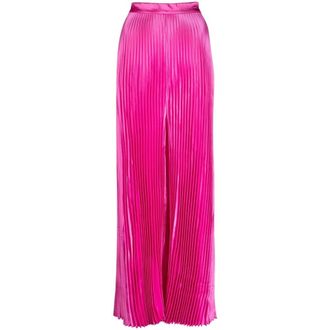 L&rsquo;Id&eacute;e Fuchsia Plissierte Hose - - Trousers - Damen - Rosa - 2XS