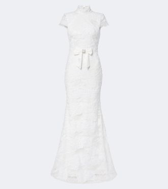Rebecca Vallance Robe longue Medici en dentelle