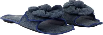 Marc Jacobs Womens The Daisy Sandals - Marc Jacobs Cotton Blue Shoes