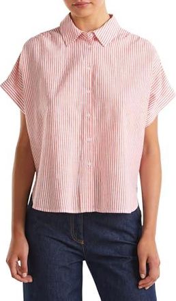 Benetton Camicia 5ql3dq08m Chemise, Rouge, Medium Femmes