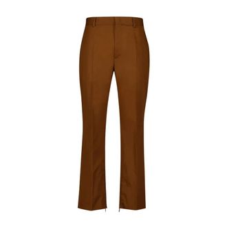 Off-white Braune Slim Fit Baumwollhose - - Trousers - Herren - Braun - L