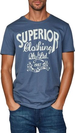 Riverso Tshirt Herren Baumwolle Regular Fit RIVLeon Rundhals Kurzarm Sommer Tee Shirt Print, Gr&ouml;&szlig;e:XXL, Farbe:Blau (BJD)