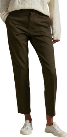 Polo Ralph Lauren Femme, Pantalons, Vert, Taille: 38 FR Pantalon Chino Coupe Slim et Court