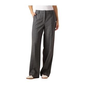 Minus Elvera Mid Waist Pant - - Trousers - Damen - Schwarzk - S