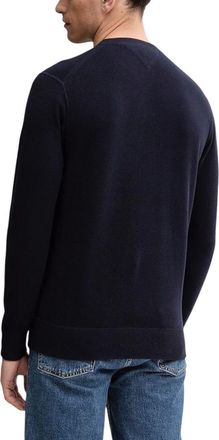 Tommy Hilfiger Logo-Print Organic Cotton Sweatshirt - Navy