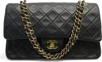 Chanel Crossbody Bags - VINTAGE CHANEL KLASSISCHE TIMELESS MITTLERE HANDTA - Gr. unisize - in Schwarz - f&uuml;r Damen