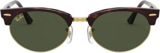 Ray-Ban unisex, Accessoires, Brun, Taille: ONE Size Lunettes de Soleil Style Clubmaster Ovale