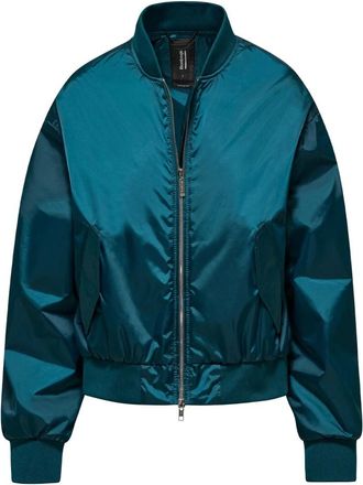 Bomboogie Femme, Vestes, Bleu, Taille: 40 FR Bomber &agrave; finition cir&eacute;e
