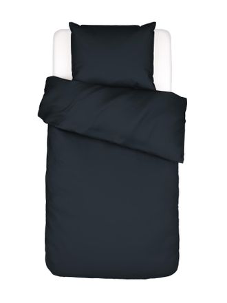 Essenza Bettwäsche Minte Nightblue, 135x200 + 1x 80x80 cm - 100% Baumwollsatin 300TC - Uni