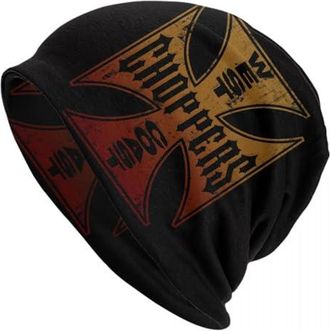 Generic Hiver West Coast Iron Cross Chopper ies Bonnets Bonnets pour Hommes Femmes Unisexe Ext&eacute;rieur Hiver Chaud Tricot Chapeau Adulte Bonnet Chapeaux Personn