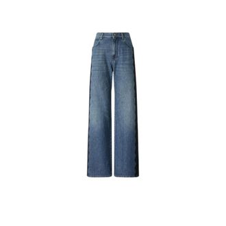 Pinko Pinko - Wanda Wide Leg - Femme - Jeans - Bleu - Taille: W26