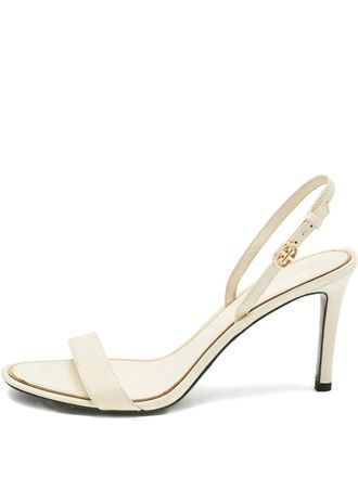Tory Burch Sandalen mit Kn&ouml;chelriemen - Nude