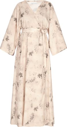 Usha Kimonokleid Damen Beige Mehrfarbig