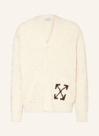 Off-white Strickjacke Arrow weiss