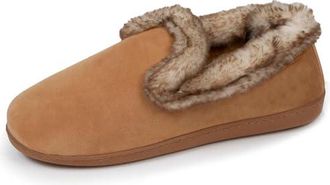 Isotoner Chaussons pantoufles Charentaises femme semelle ergonomique confort, chauds, 39 EU, camel