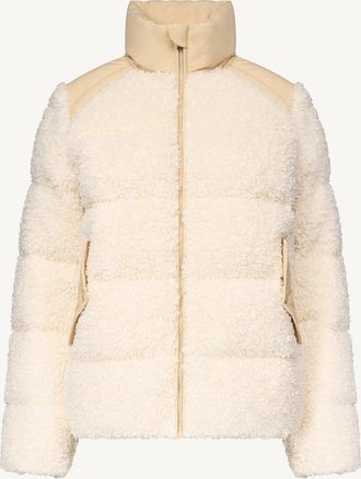 Jott Doudoune bi-mati&egrave;re en sherpa Grand Froid Ivoire Sana - Taille L