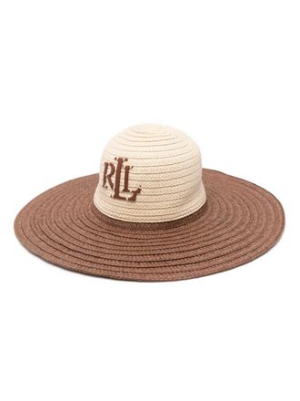 Lauren Ralph Lauren chapeau &agrave; logo appliqu&eacute; - Tons neutres