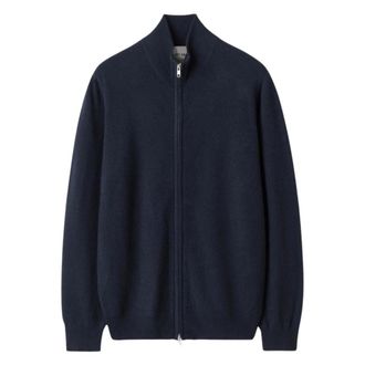 Soft Goat Pull demi-zip - Homme - Pulls - Bleu - Taille: S