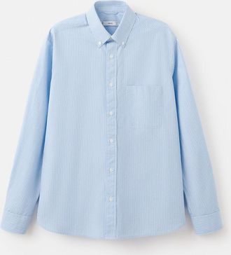 Mango Chemise regular-fit 100 % coton rayures bleu ciel - Homme - XXL - MANGO MAN