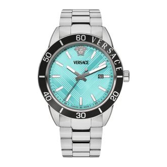 Versace Homme, Accessoires, Bleu, Taille: ONE Size Montre Greca Urban