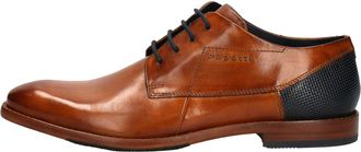 Bugatti Herren Businessschuhe, Männer Business Schnürer, Wechselfußbett,Office,Freizeit,Schnuerschuhe,Schnuerer,Low-tie,Cognac (6300),41 EU / 7 UK