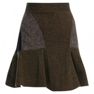 Stella McCartney Patti Tweed Flounce Mini Skirt Size S