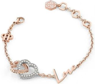 Philipp Plein Rocked Hearts Armband - - Accessories - Damen - Rosa - ONE SIZE