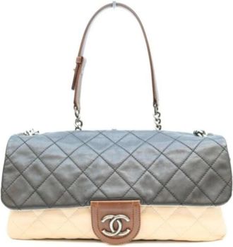 Chanel Pre-owned Sac bandouli&egrave;re vintage - Femme - Pre-owned - Beige - Taille: ONE Size