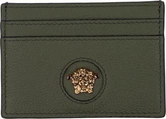 Versace Femmes Porte-documents en cuir vert/olive