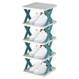 Generic Klappregal, stapelbarer Organizer mit 5 Ebenen - vertikales f&uuml;r Eck- und Schlafschrank, freistehende Regale f&uuml;r Placa