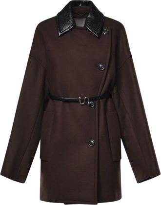 Sportmax Veste Spxcurvone - Femme - Manteaux - Brun - Taille: 36 FR