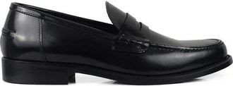 Alberto Loafer - Shiny Black Calfskin Leather Loafers - Gr. 42,5 (EU) - in Schwarz - f&uuml;r Damen